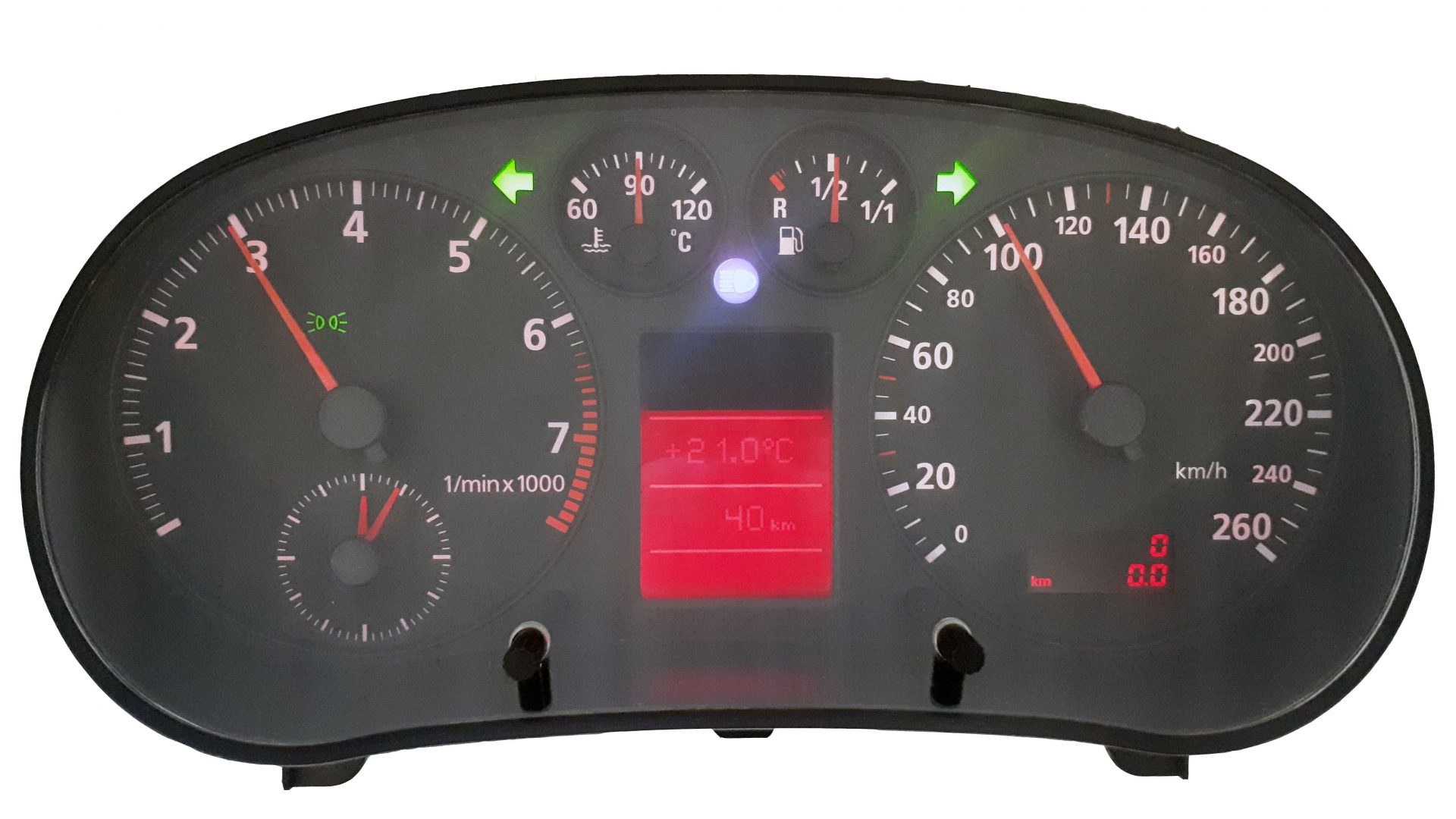 Tacho Audi A3 8L 8L0 919 880 A – gebraucht – Display 100% ok ...